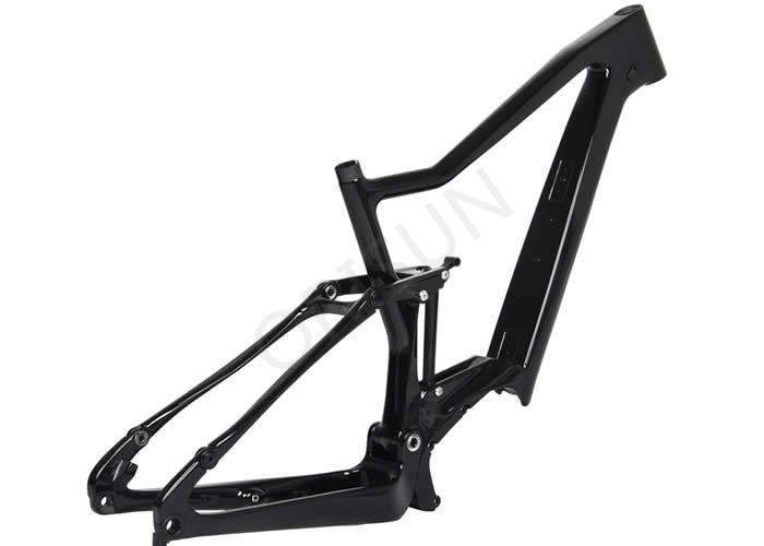 Electric Carbon Fiber Road Bike Frame , Full Suspension Carbon Bicycle ...