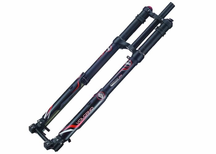 24er Inverted Downhill Suspension Forks , 203mm Travel Dual Crown Fork