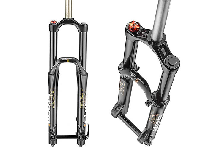 Enduro / Freeride Coil Suspension Fork , Hard Anodized Mountain Bike ...