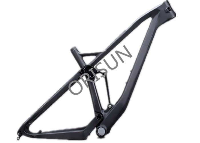 Trail Full Suspension Bicycle Frame Full Carbon Dual Shock 165 / 190mm